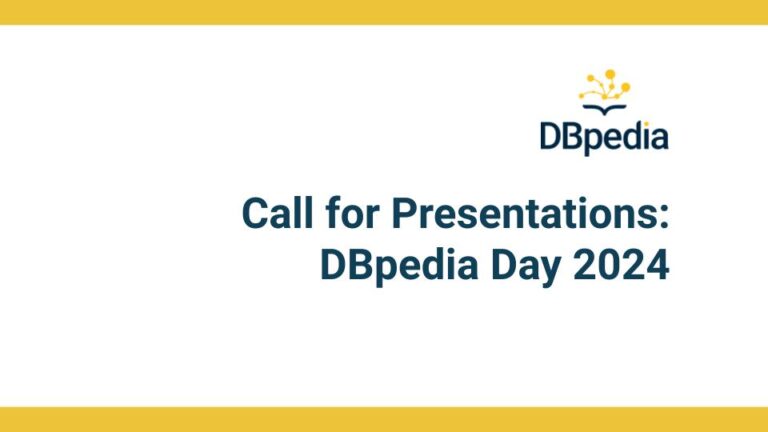 CfP: KG operated by AI - DBpedia Day 2024 - DBpedia Association CfP: KG operated by AI - DBpedia Day 2024 - DBpedia Association